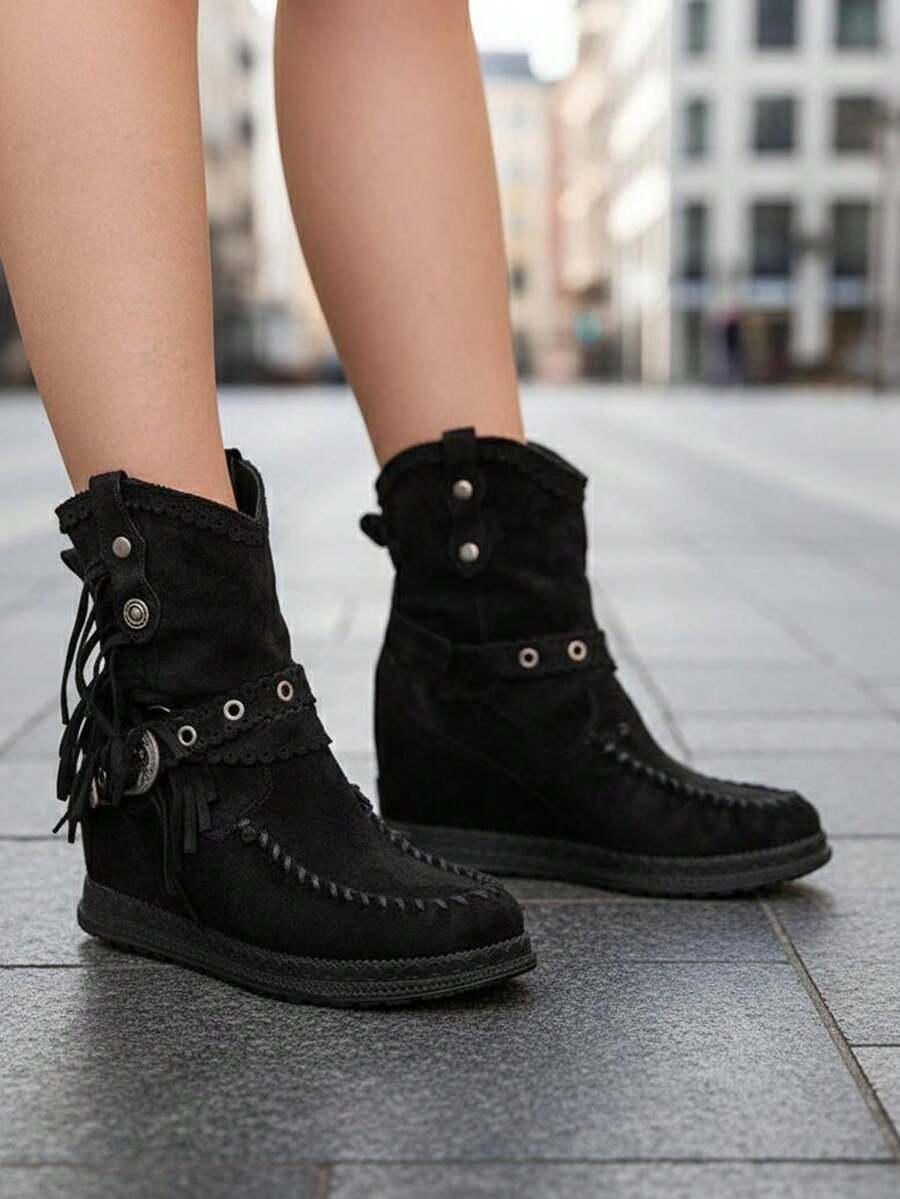 Stivali da donna color cammello di Royalfashion con ancora nascosta Dibisa | SHEIN ITALIA