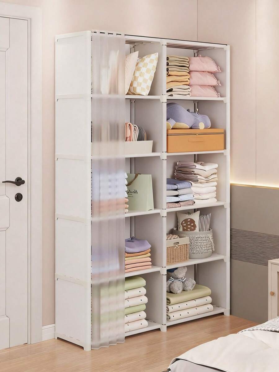 Baby Products Storage Cabinet,Dust-Proof Wardrobe, Simple Assembly ...