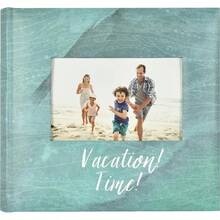 MCS Vacation Time Photo Album Holds 200 4x6 Photos With Memo Space Blue ...