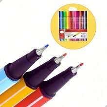 Kit With 18 Colors Of Fine Tip 0.4mm Colored Pens/School Supplies Back ...