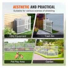 Vinyl Privacy Fence Panels, 4x48 Outdoor Privacy Screen - AC Unit Cover ...