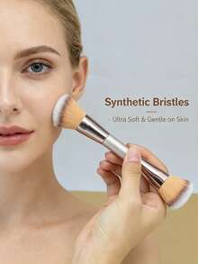 Pennello da trucco YISE a doppia estremità color oro champagne ...