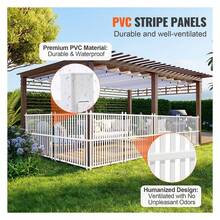 Vinyl Privacy Fence Panels, 4x48 Outdoor Privacy Screen - AC Unit Cover ...