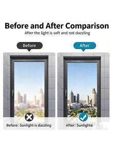 Sun Protection One-Way Mirrors Window Film Stickers Household Insulated ...