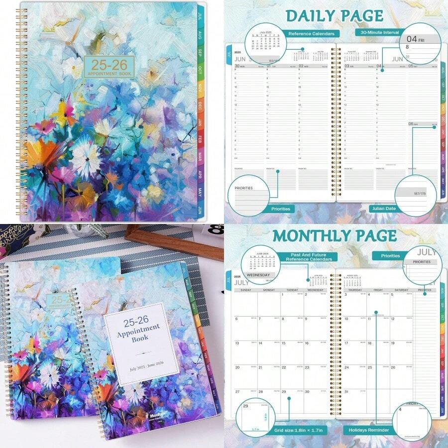 20252026 Appointment Book Weekly Appointment Book 20252026 9" X 11" Jul ...