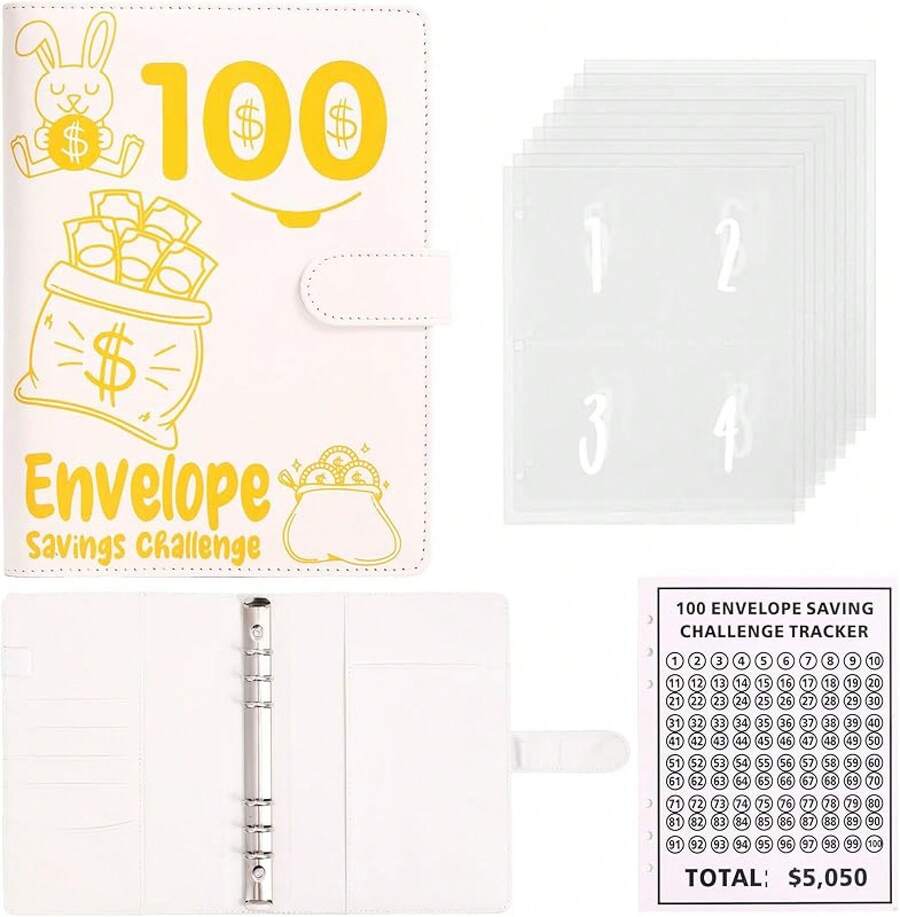 BOBO RABBIT Envelopes Money Saving Challenge Binder Budget Planner ...