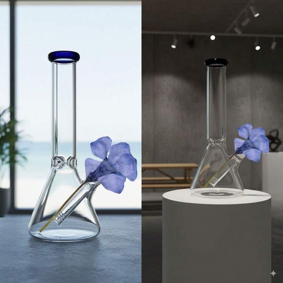 26cm Clear Glass B.ONg Glass Vase14mm Pipe And Bowl | SHEIN USA