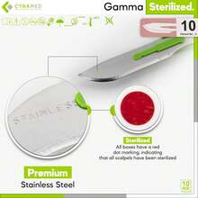 Cynamed Disposable Scalpel Blades | Sharp, Tempered Stainless-Steel ...
