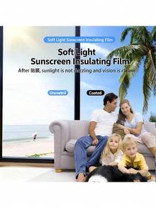 Sun Protection One-Way Mirrors Window Film Stickers Household Insulated ...