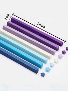 540 Handmade Origami Star Paper Strips - Double-Sided Star-Shaped ...