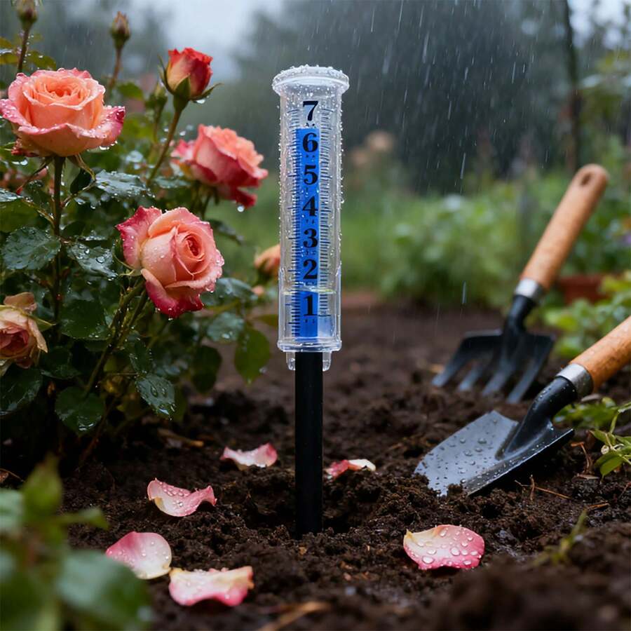 Outdoor Garden Yard Rain Gauge, Precise Rainfall Meter, Precipitation ...