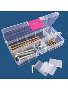 10 Grids Clear Plastic Organizer Box Storage Container Jewelry Box With ...