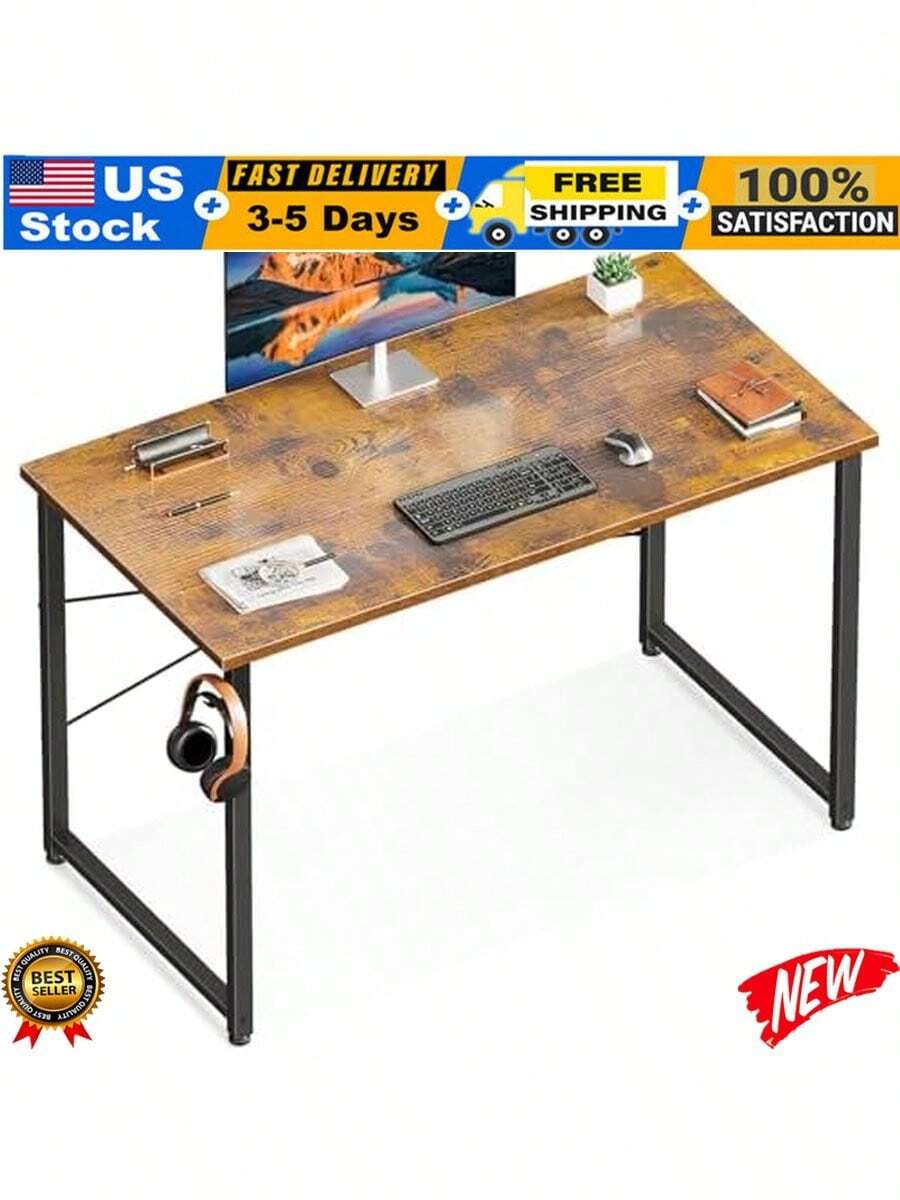 40 Inches Computer Desk For Home Office Writing Desk Gaming Study Desk ...