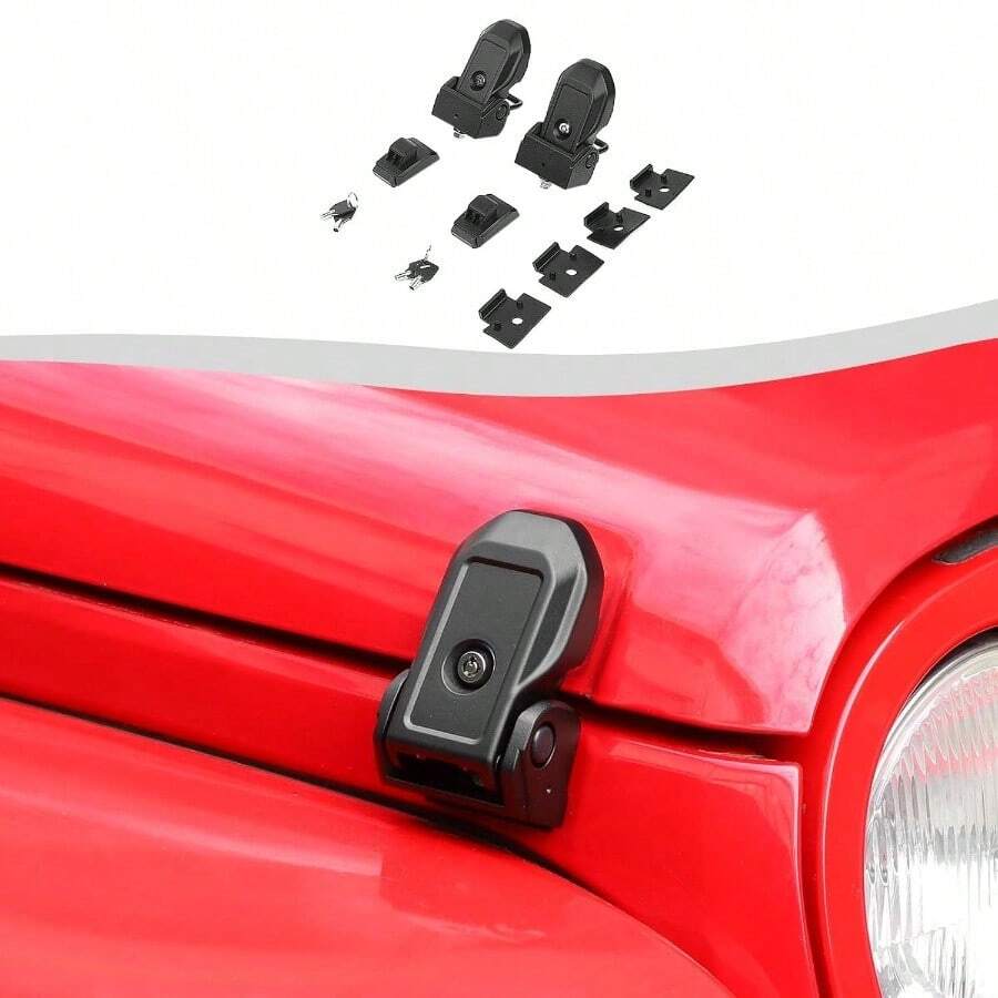 Metal Hood Latches Kit Compatible With 2007 - 2025 JK JKU JL JLU ...