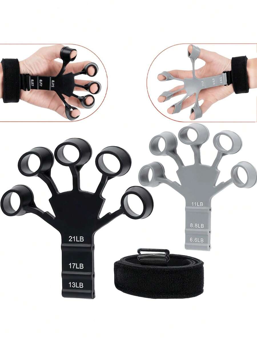 Grip Strength Trainer, Hand Grip Strengthener, Hand Extension Exerciser ...