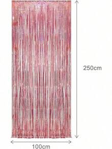 Red Silver Green Party Streamers - GREATRIL Tinsel Backdrop Xmas Winter ...