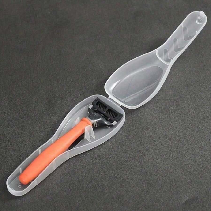 1pc Plastic Travel Razor Case Outdoor Camping Business Trip Portable ...