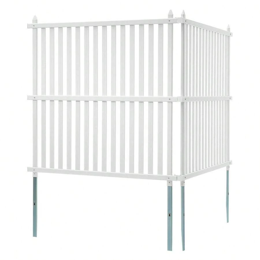 Vinyl Privacy Fence Panels, 4x48 Outdoor Privacy Screen - AC Unit Cover ...