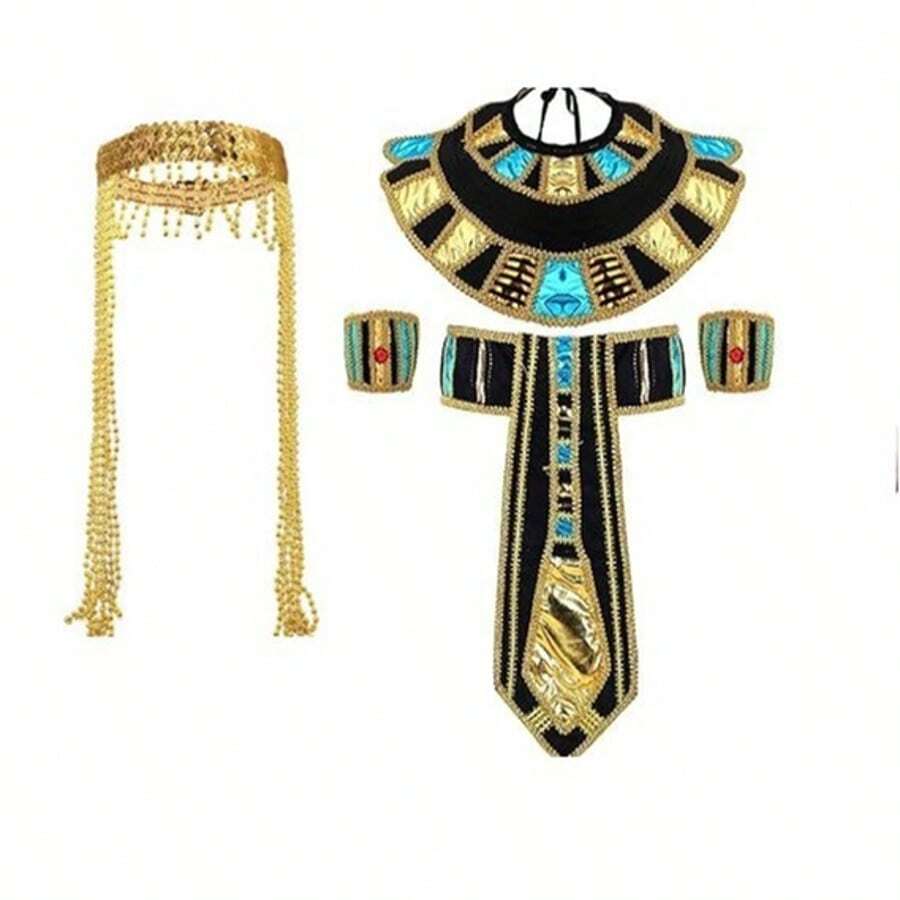 Ancient Egyptian Pharaoh/Queen Costume Accessories Set - Sequin ...