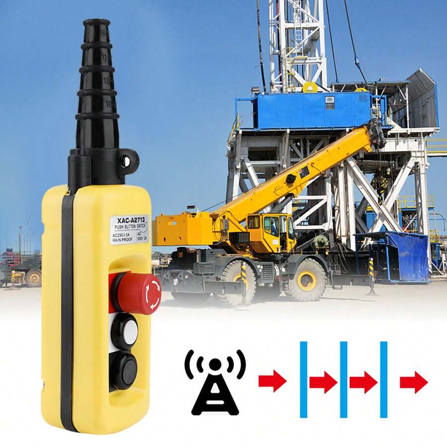 Crane Chain Hoist Push Button Switch Lifting Pendant Controller With ...