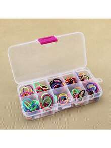 10 Grids Clear Plastic Organizer Box Storage Container Jewelry Box With ...
