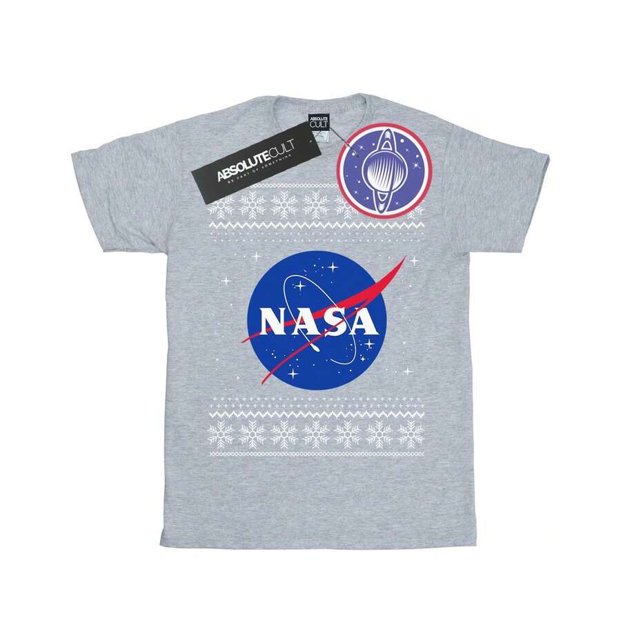NASA Mens Classic Fair Isle TShirt (Sports Grey) | Mode de Mujer ...