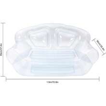 Inflatable Loveseat - Transparent-BTG Transparent Inflatable Sofa ...