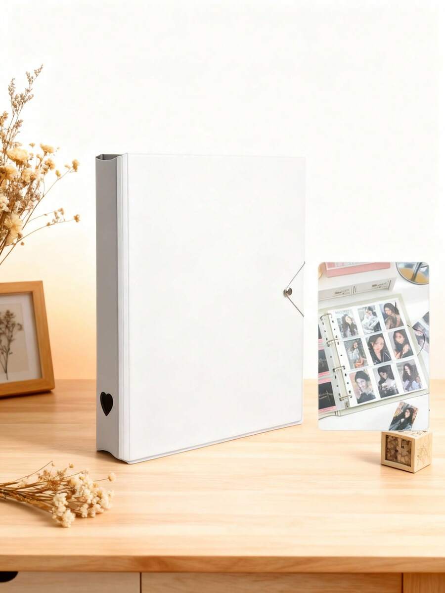 1 Set Of Card Book, Star-Chasing Small Card Storage Book, Nine-Grid Loose-Leaf A4 Inner Page 3 ...