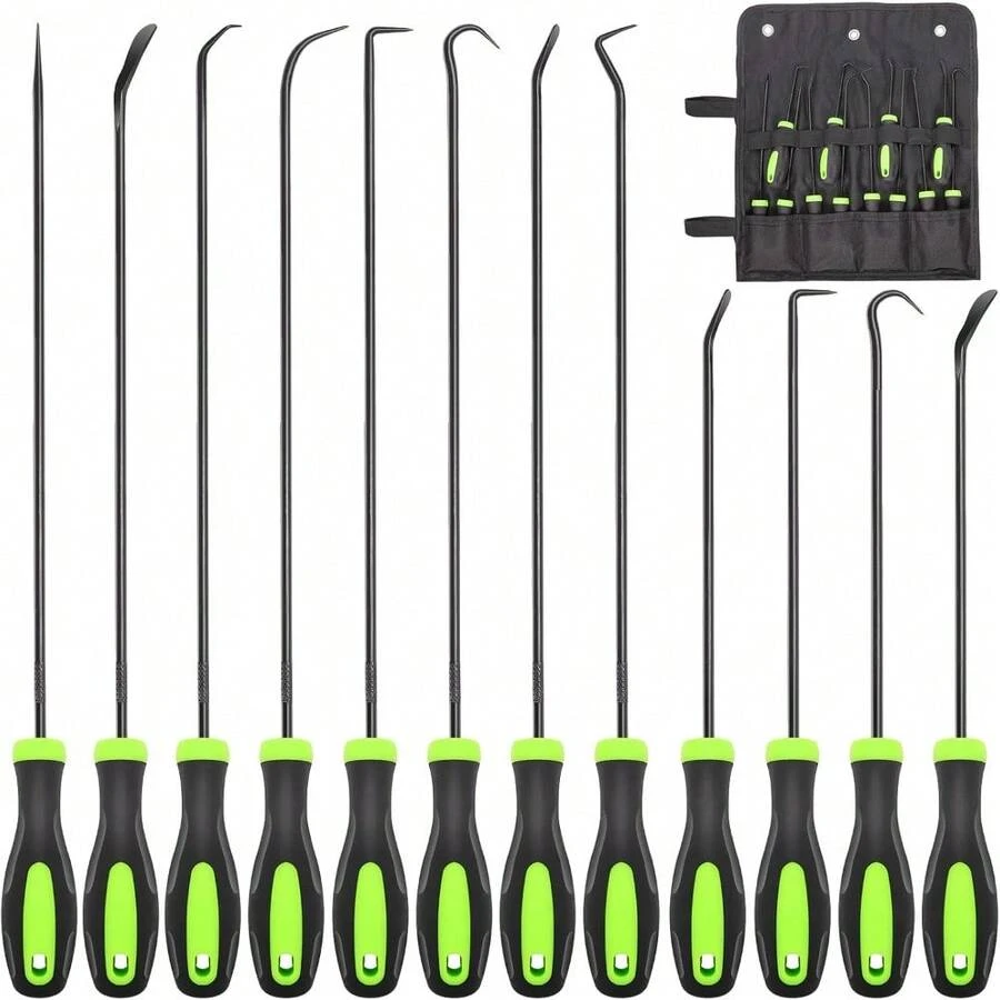 12PCS Automotive Hook And Pick Tool Set,Long & Mini Precision Puller ...