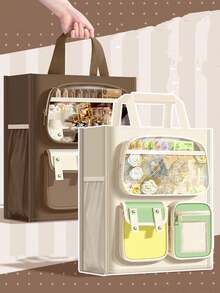 1pc Cartoon Pattern A4 Homework Bag, Minimalist Large Capacity Multi ...