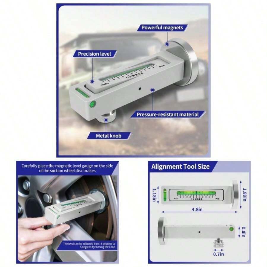 Adjustable Magnetic Gauge, Wheel Camber, Caster Pillar And Wheel ...
