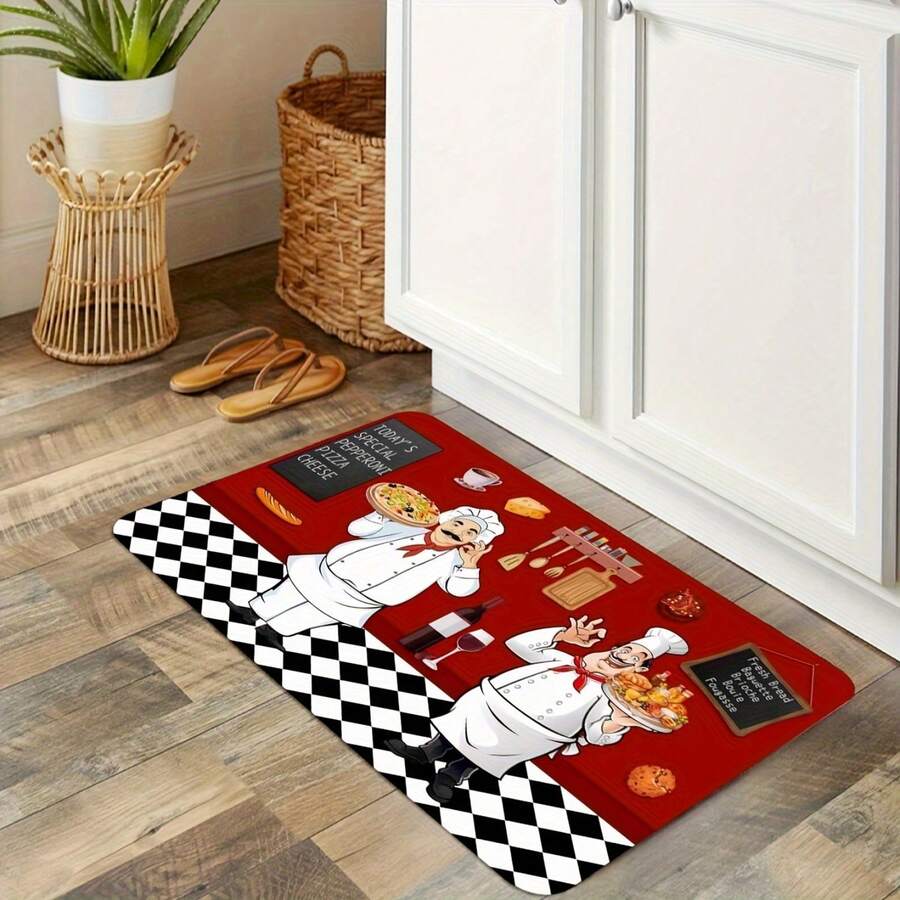 [Durable Floor Mat] Durable Non-Slip Rubber Flannel Floor Mat | 1pc ...