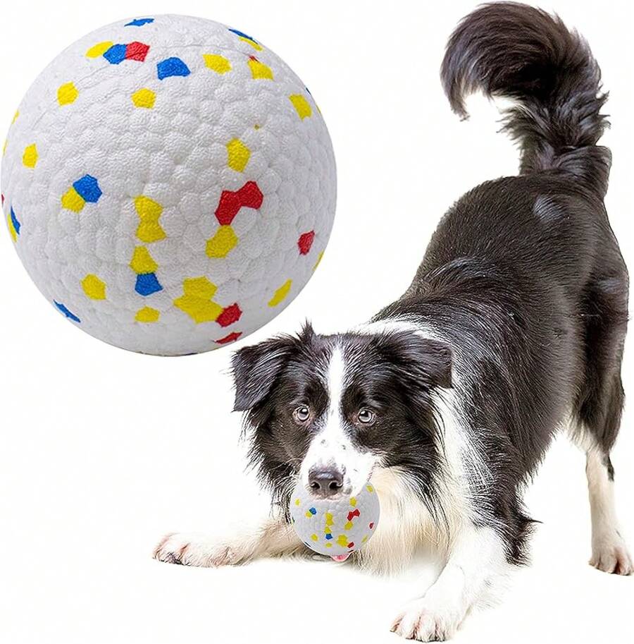 Dog Balls Toys For Aggressive Chewers, Indestructible Bouncy Floating ...