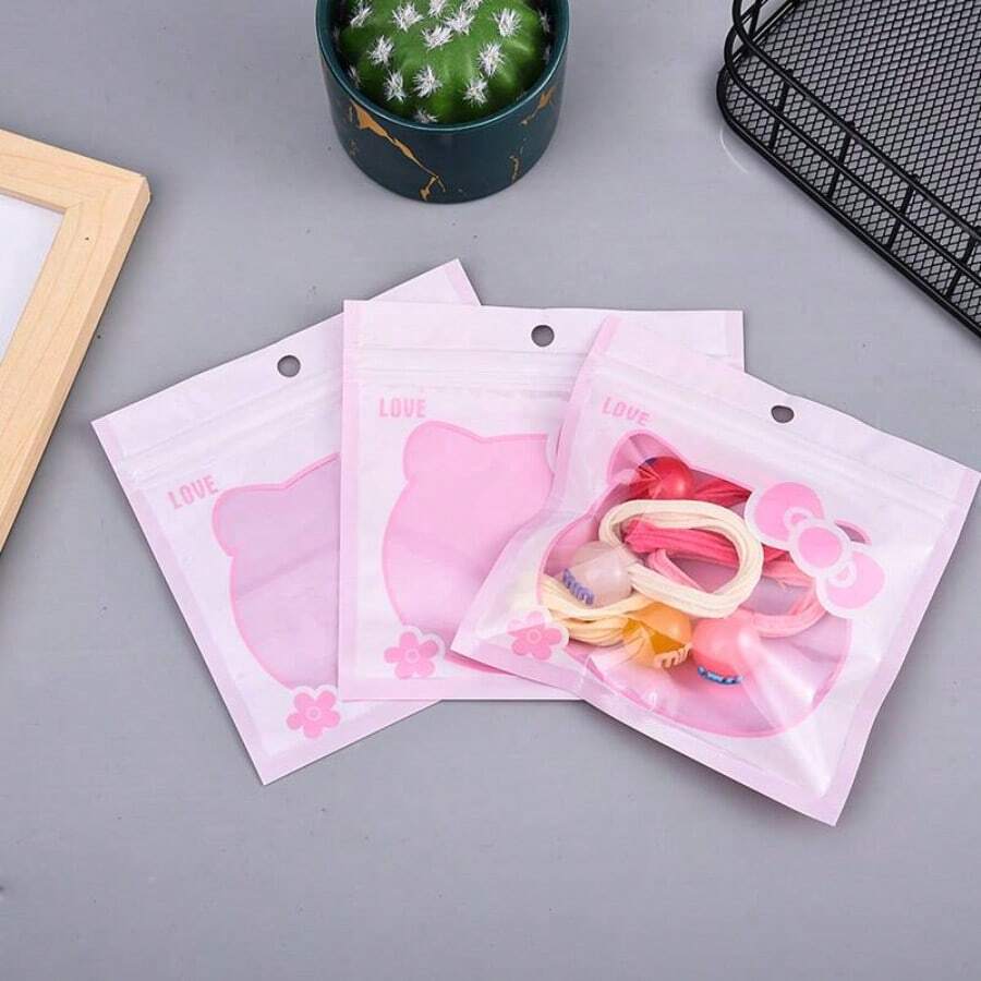 Sanrio 10pcs Sanrio Hello Kitty Mini Storage Bag Candy Biscuit Bag ...