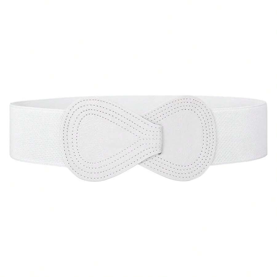 XINDCH Women Wide Elastic Belt Ladies Stretchy Dress Belt Fashion 8 ...