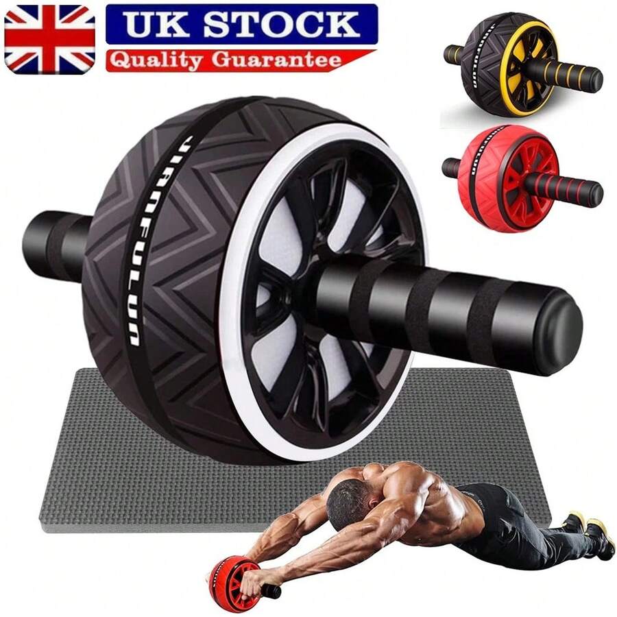 Pro Abs Roller Exercise Wheel Abdominal Core Strength Workout Muscle ...