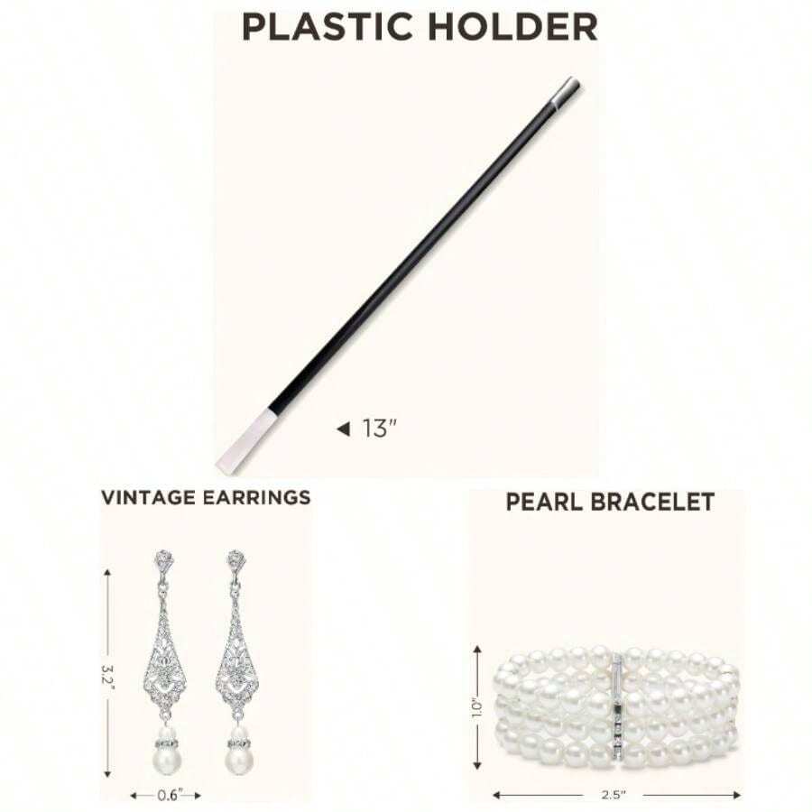 1920s Flapper Accessories Great Gatsby Costume Accessories 20s Flapper ...