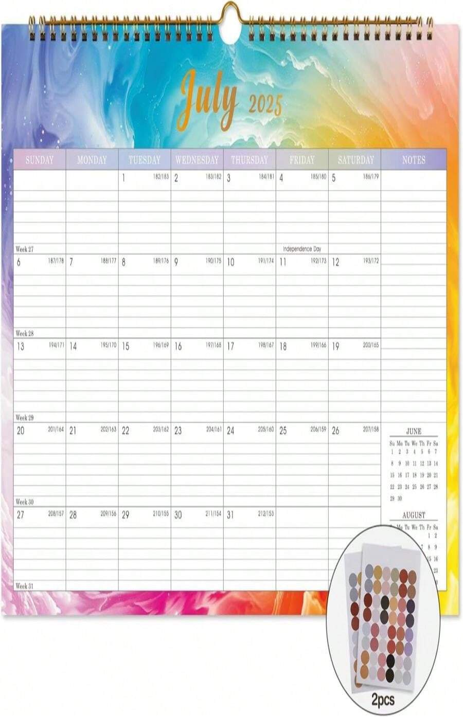 Lbylyhxc Calendar 2026 - 18 Monthly Wall Calendar 2025-2026 From July ...
