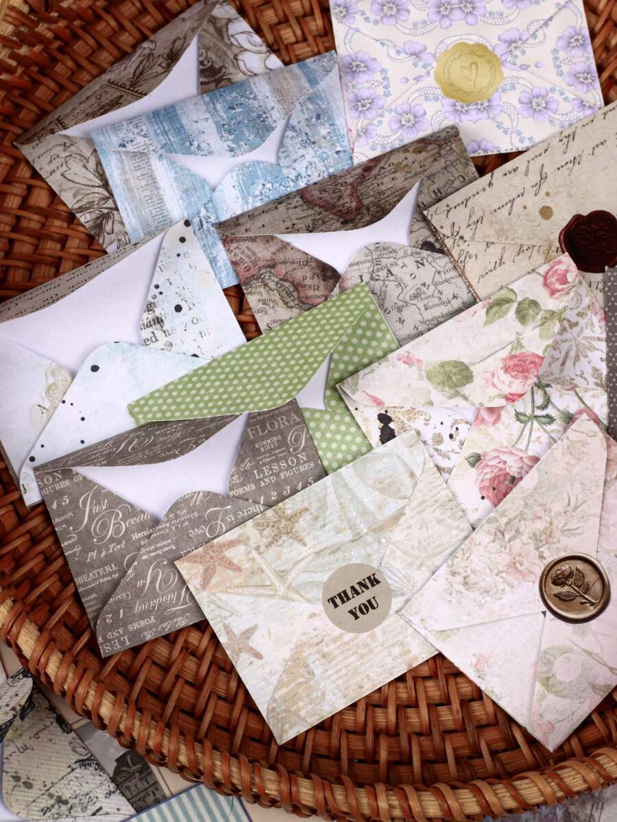 40pcs Mini Mechanical Envelopes, Folding Mail Series, Fun Creative ...