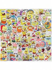 SPONGEBOB 100/200 SpongeBob SquarePants Stickers, Cute Cartoon Stickers ...