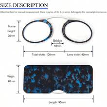 REAVEE Ultra Thin Armless Reading Glasses For Men Women No Temple Pinch ...