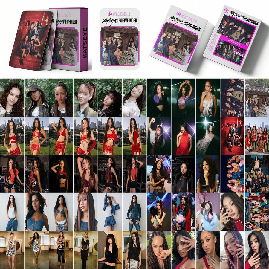 KPOP Fankit: KATSEYE Full Member Photocard Collection Set, LOMO Cards ...