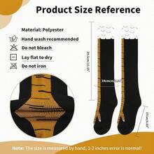 Chicken Leg Feet Socks Novelty Crazy Knee High Compression Sock Women ...