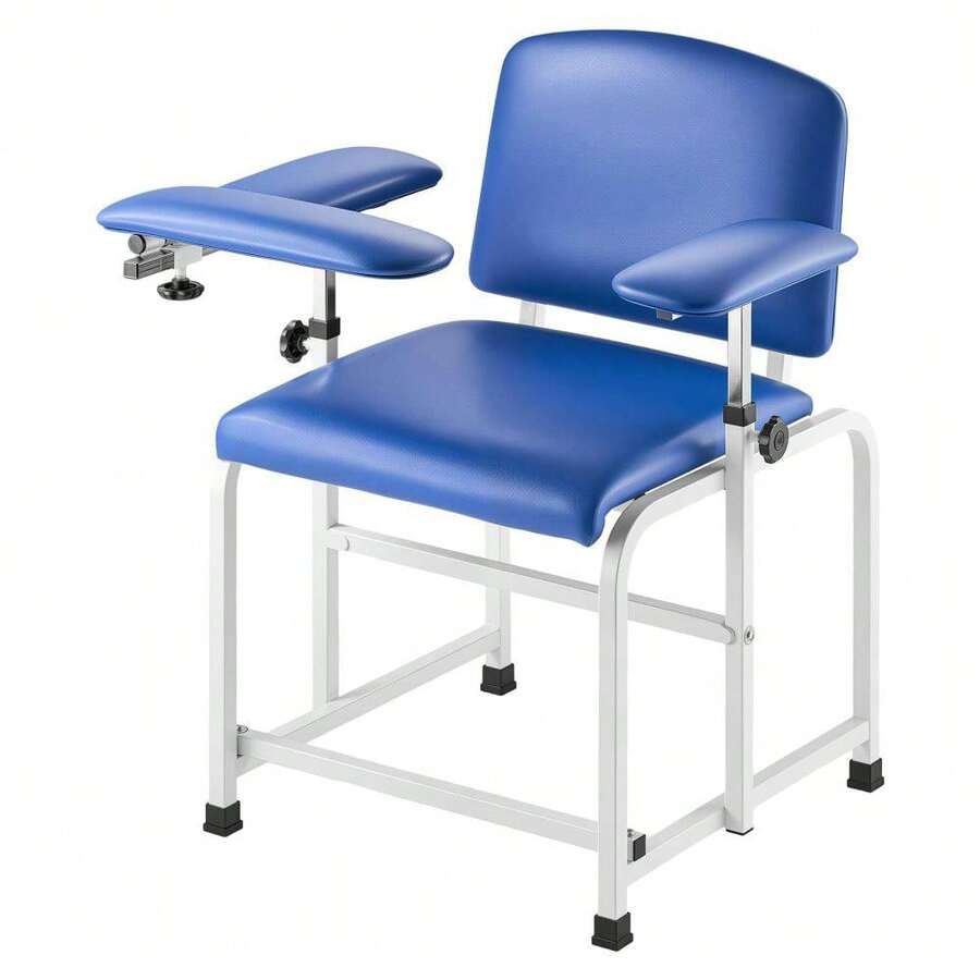Adjustable Phlebotomy Chair With Flip Arm And Soft Seat - 400 Lbs ...