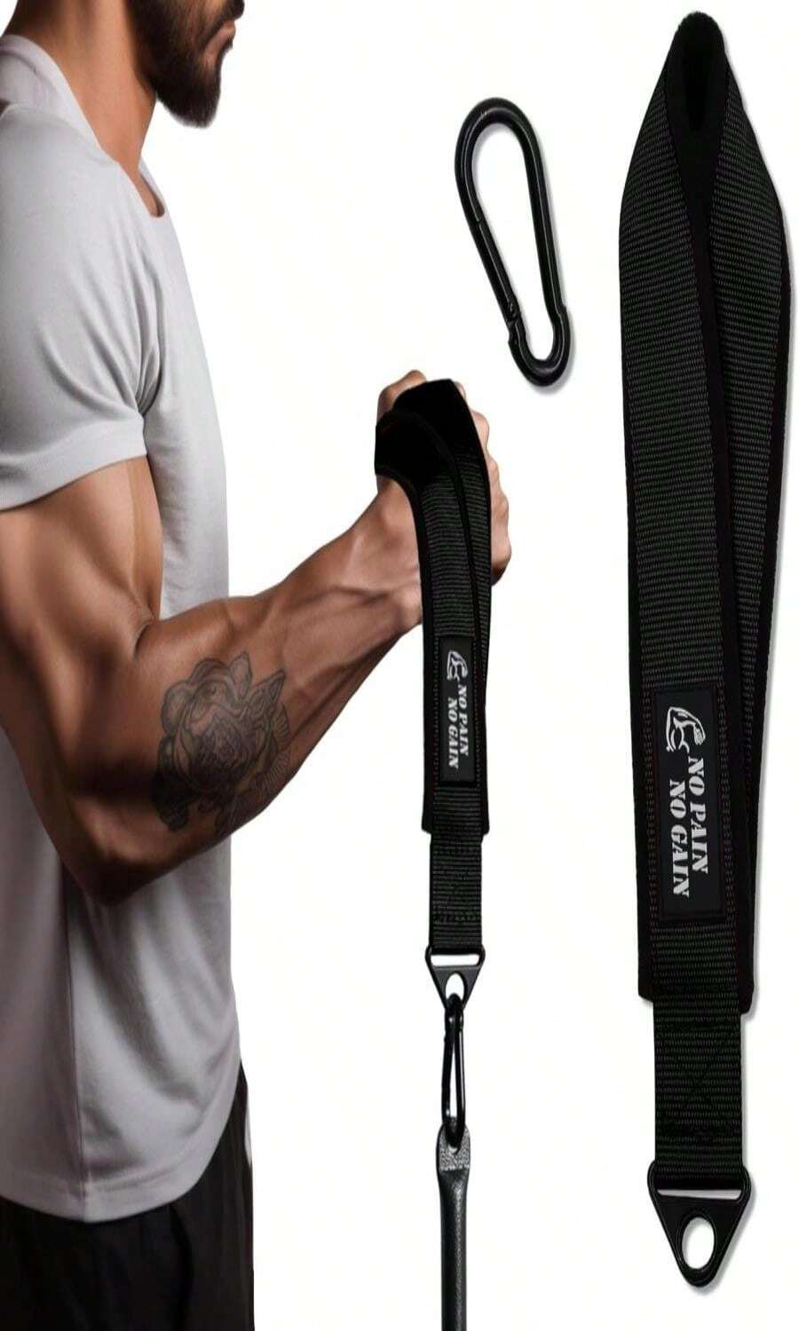 Arm Wrestling Training Strap Belt Hand Grip Arm Finger Forearm ...