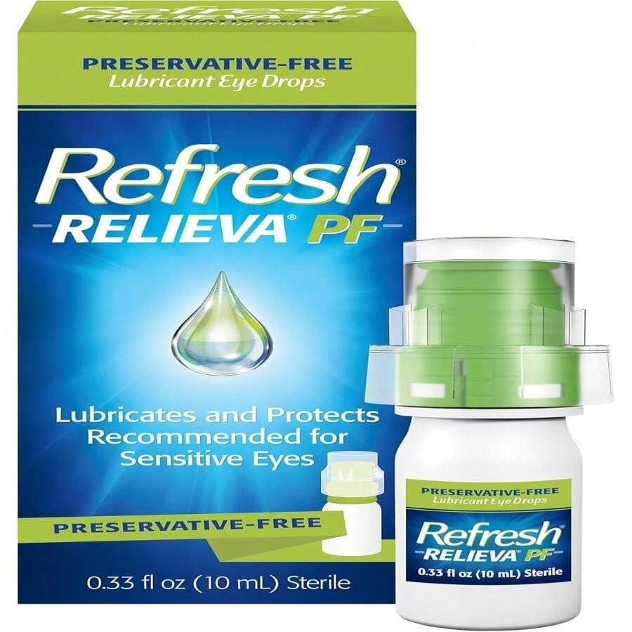 Refresh RELIEVA Preservative-Free Tears Lubricant Eye Drops, 0.33 Fl Oz ...
