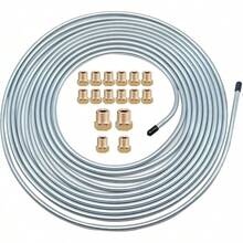 1/4 25 Ft Brake Line Tubing Kit Copper Coated Flexible Line Tube ...
