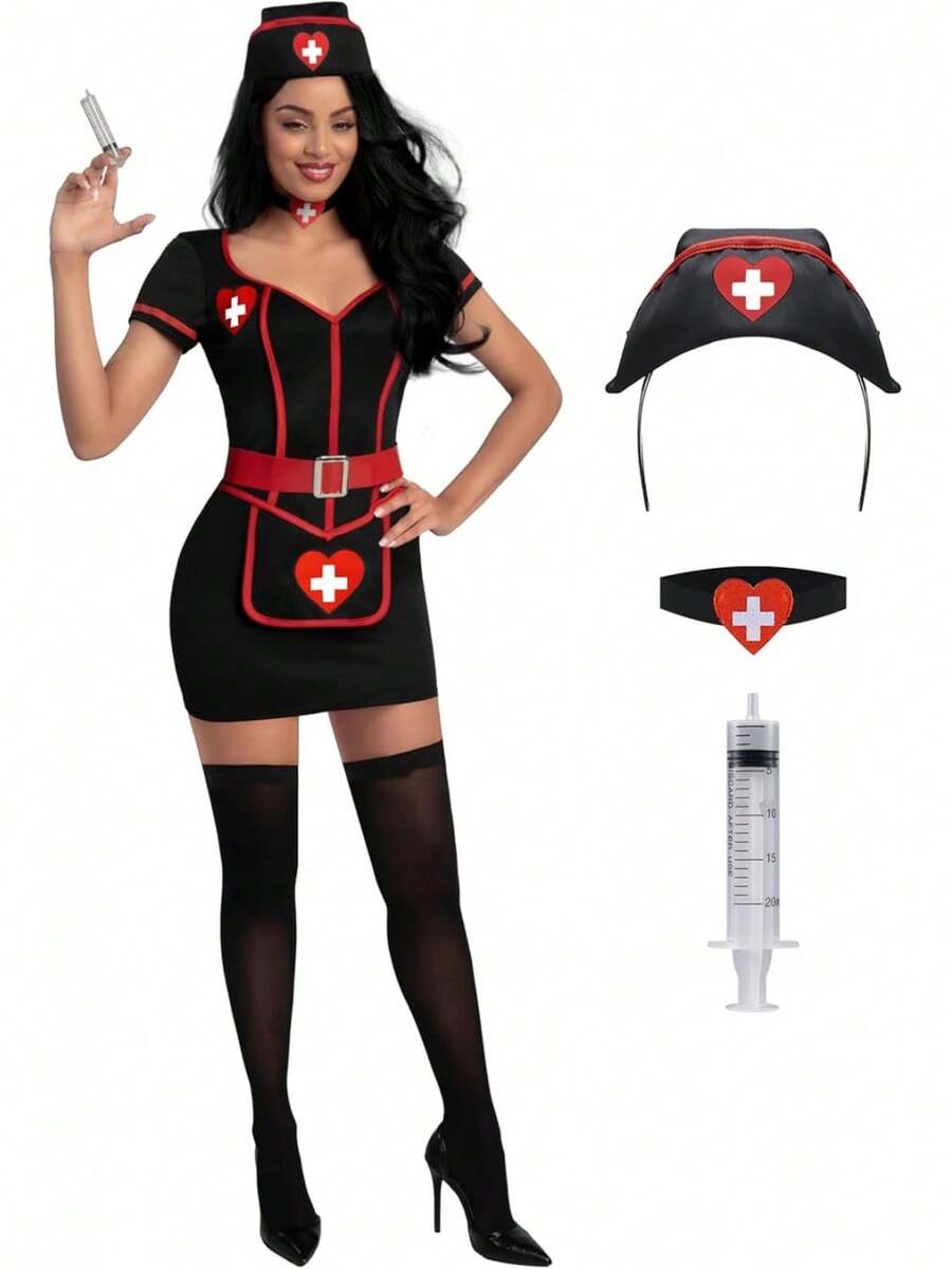 Spooktacular Creations Women Cardiac Arrest Nurse Dress Halloween Nurse ...