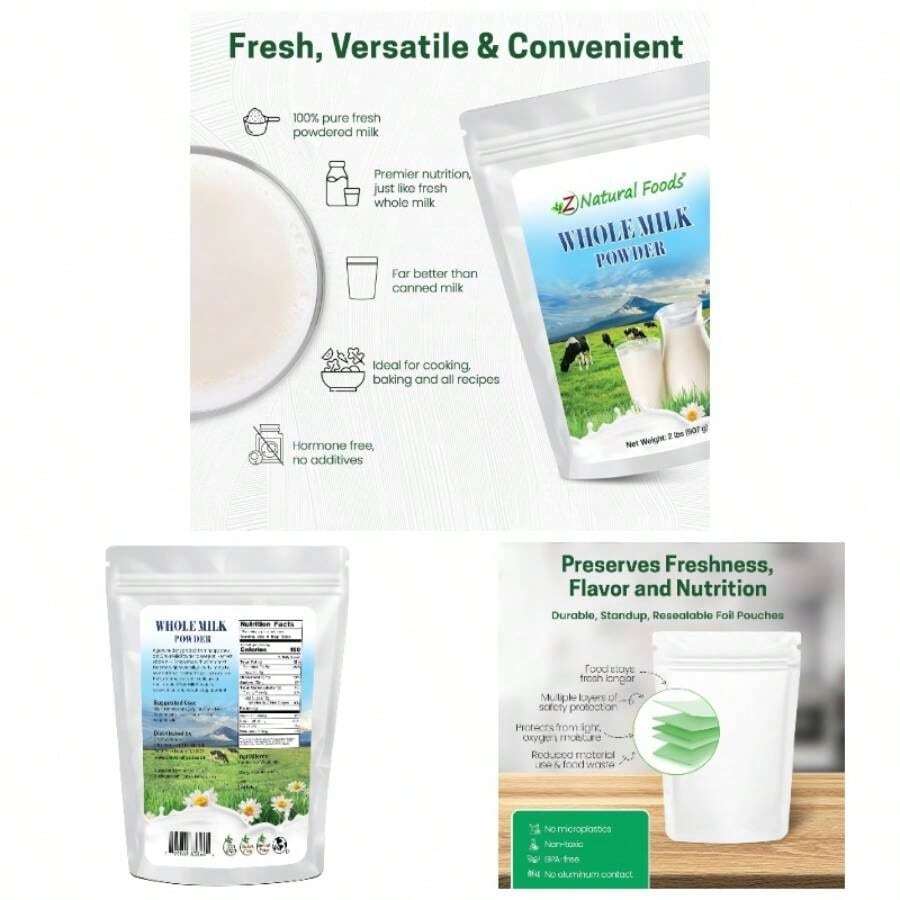 Premium Whole Milk Powder - Powdered Milk Baking, Cooking, Drinks - Dry ...