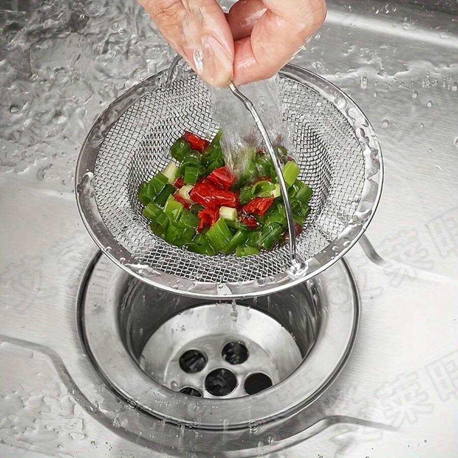 Stainless Steel Kitchen Sink Strainer, Food Waste And Hair Catcher ...